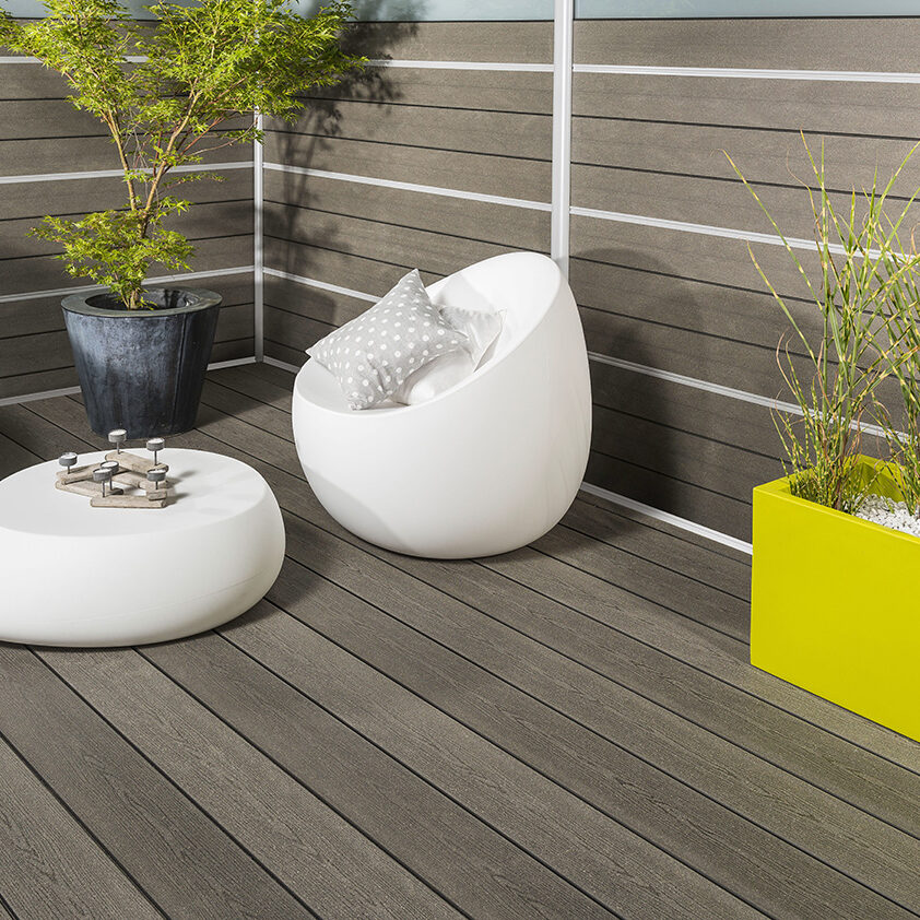 Photos de terrasses en COMPOSITE SILVADEC ÉLÉGANCE - Connexion Bois Direct